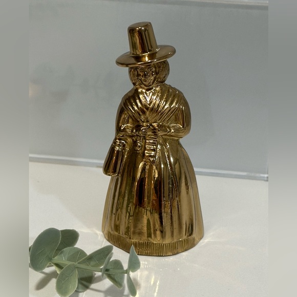 Accents | Vintage Solid Figural Brass Bell Of Welsh Legend Jenny Jones ...